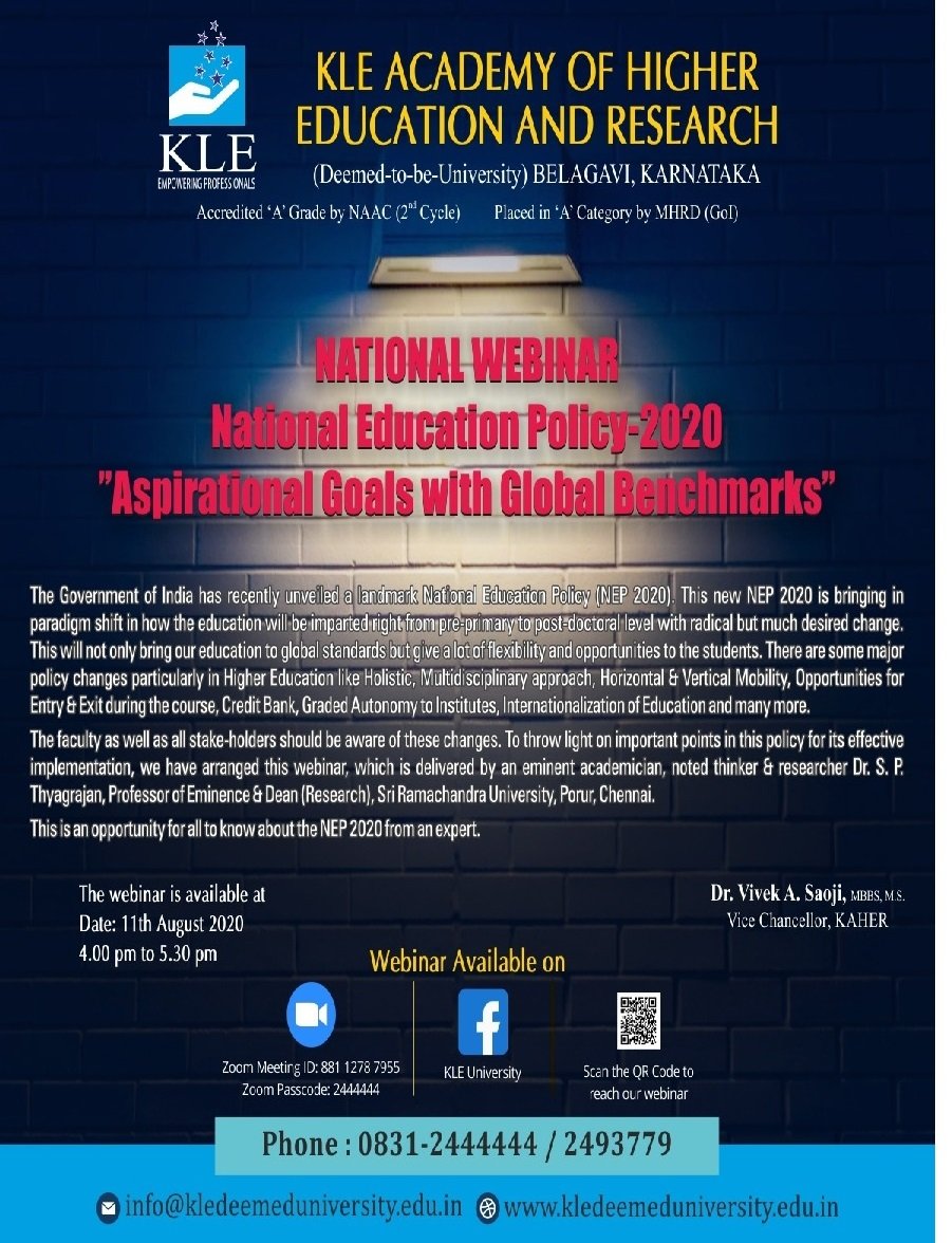 "National Education Policy-2020: Aspirational Goals with Global ...